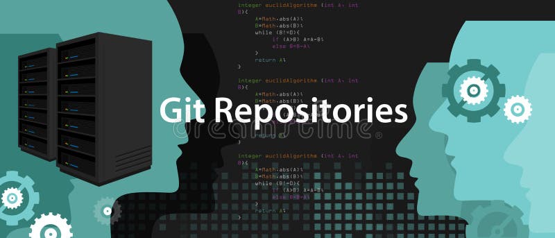 Git Repositories Software Subversion Backup Server Process In Programming And Coding Stock 5519