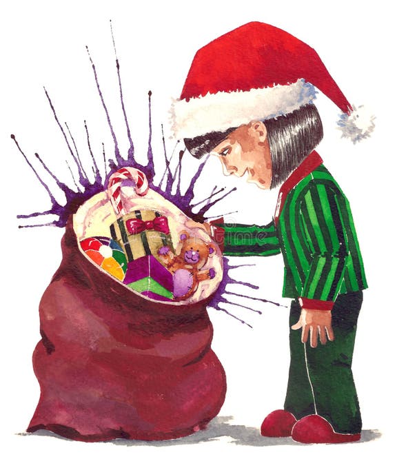 Gitf sack stock illustration. Illustration of isolated - 22396809