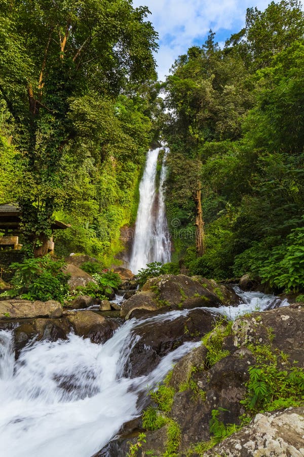 Gitgit Waterfall - Bali Island Indonesia Stock Photo - Image of caves ...