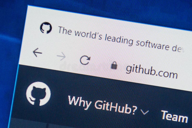Github.com Web Site. Selective Focus. Editorial Photo - Image of ...