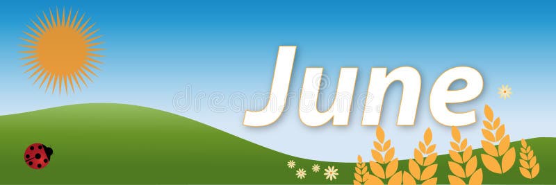 Giugno illustrazione vettoriale. Illustrazione di orecchio - 12712614