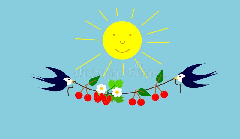 Giugno illustrazione vettoriale. Illustrazione di figurine - 39534369