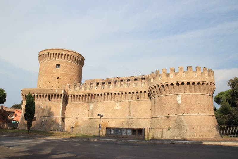 Giulius II Castle in Ostia stock photo. Image of medieval - 33022478