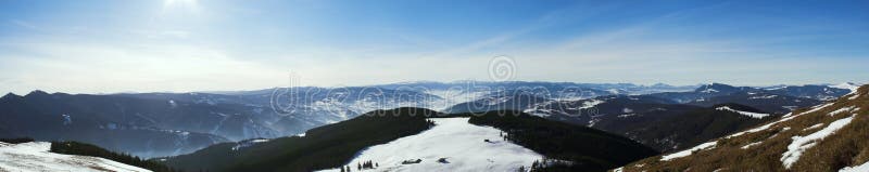 Giumalau Mountains Panorama Stock Photo - Image of environment ...