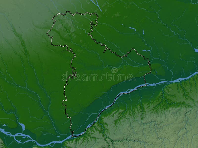 Giurgiu, Romania. Physical. No Legend Stock Illustration - Illustration ...