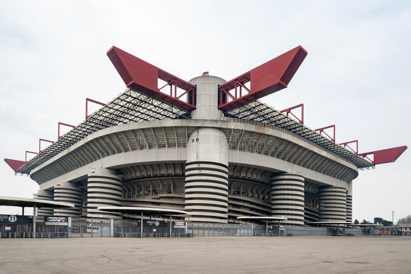 Giuseppe Meazza Stadium in Milan, Italy Editorial Photography - Image ...