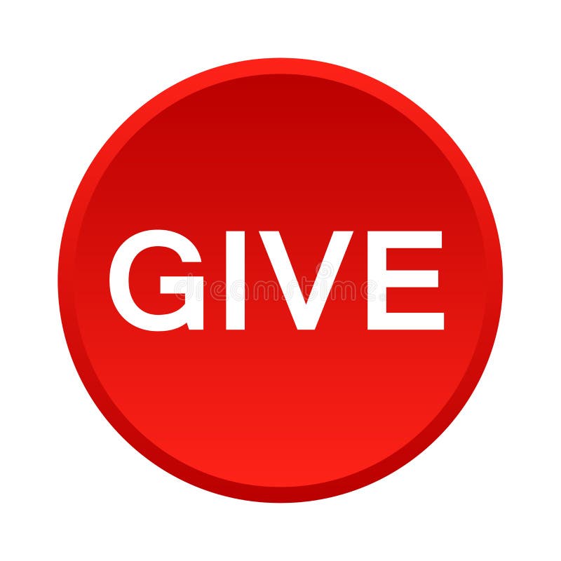 Give button stock vector. Illustration of giving, donate - 178638440
