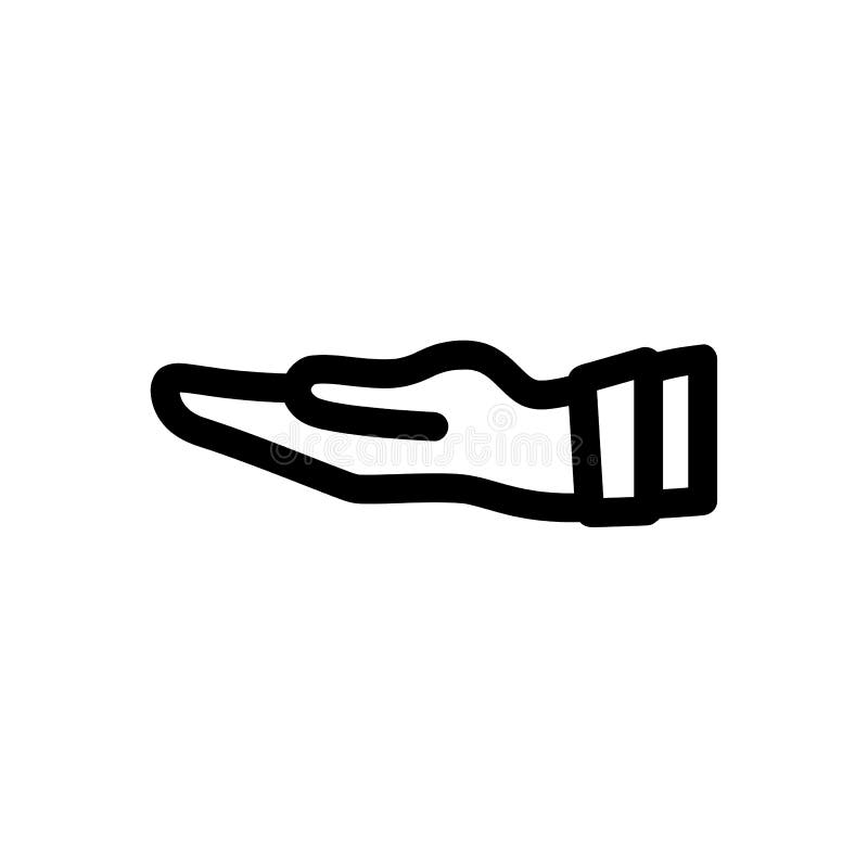 Begging Hand, African Ethnicity, Detailed Vector Illustration Stock ...