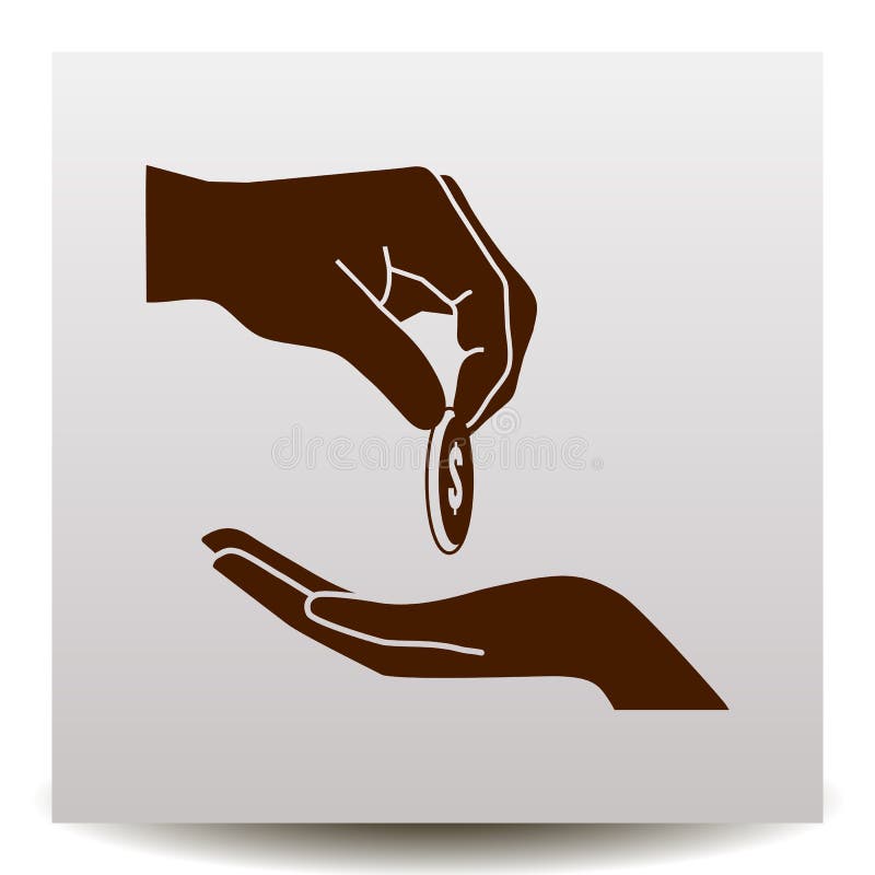 Give Alms or Corruption Line Vector Icon Stock Vector - Illustration of ... Give Alms or Corruption Line Vector Icon Stock Vector - Illustration of ...