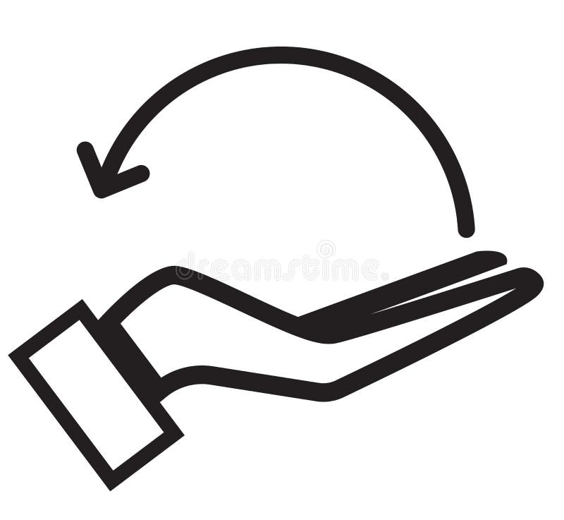 Give Back Icon stock vector. Illustration of element - 182180874
