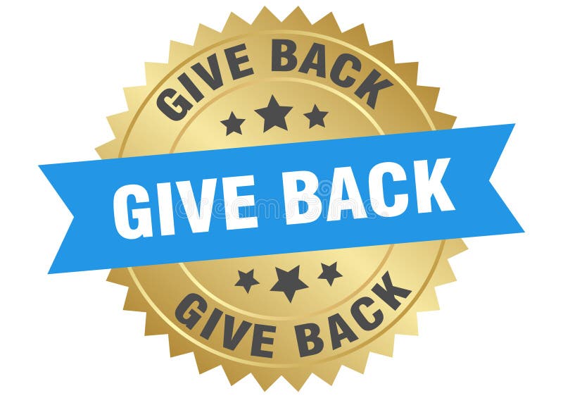 We Re Back Round Ribbon Isolated Label. we Re Back Sign Stock Vector ...