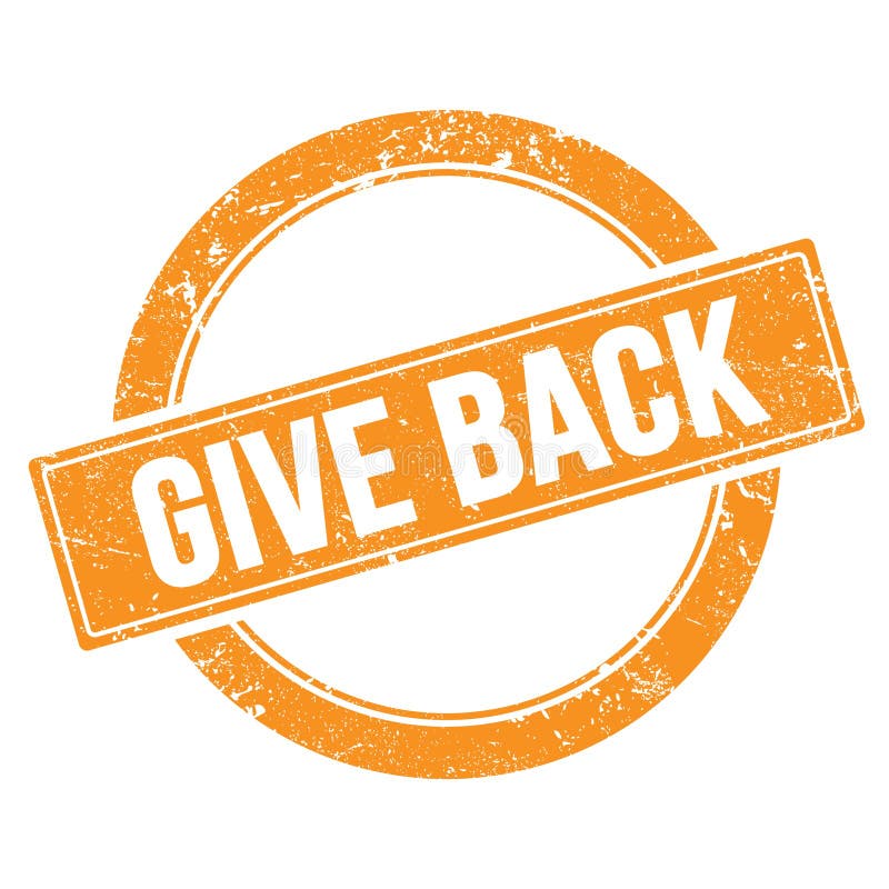 Give Back Square Isolated Sign Set. Give Back Stamp Stock Vector ...