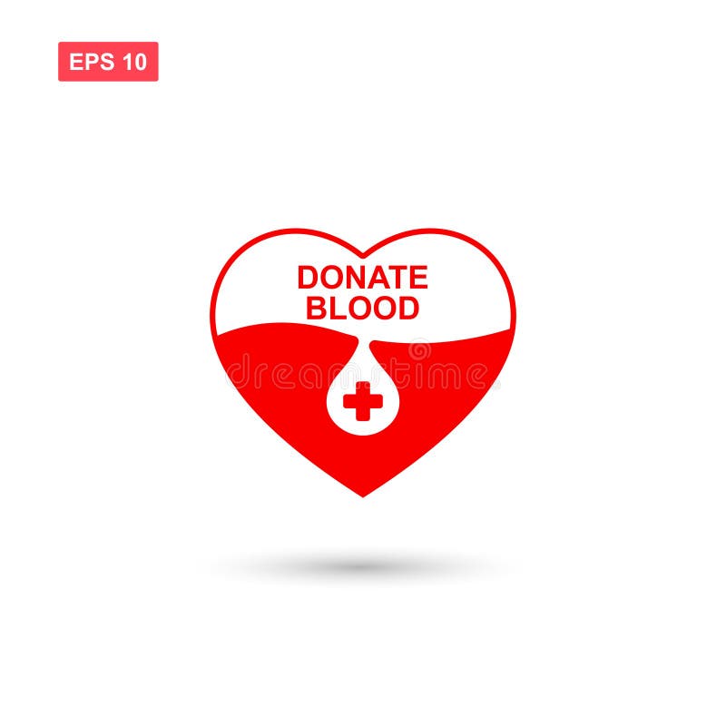 Give Blood or Donate Blood Icon Vector Isolated 4 Stock Vector ...