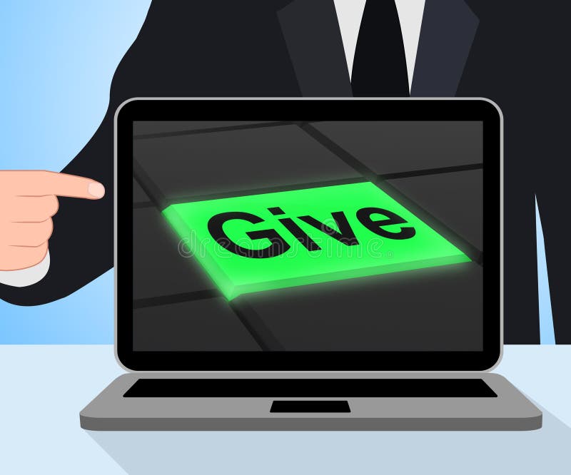 Give button stock vector. Illustration of giving, donate - 178638440