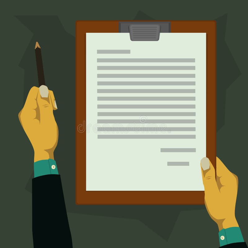 Give the Document To Be Signed Stock Vector - Illustration of design ...