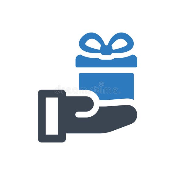 Give a gift icon stock vector. Illustration of icon - 254771666