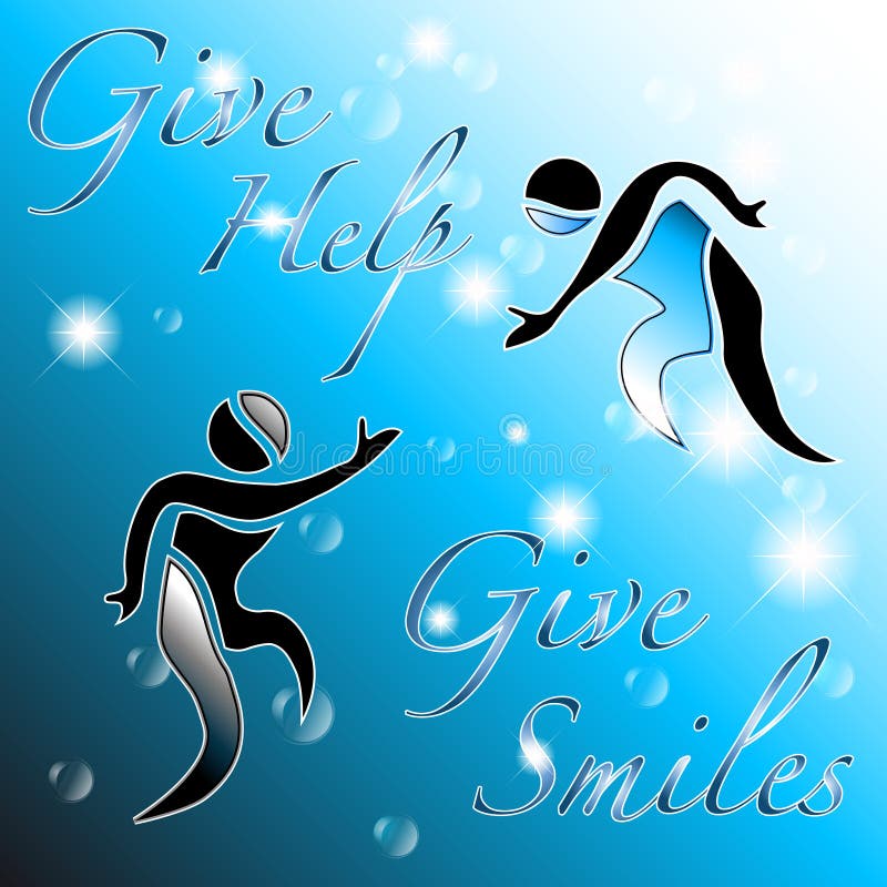 Give Help, Give Smiles: Abstract Background Stock Vector - Illustration ...