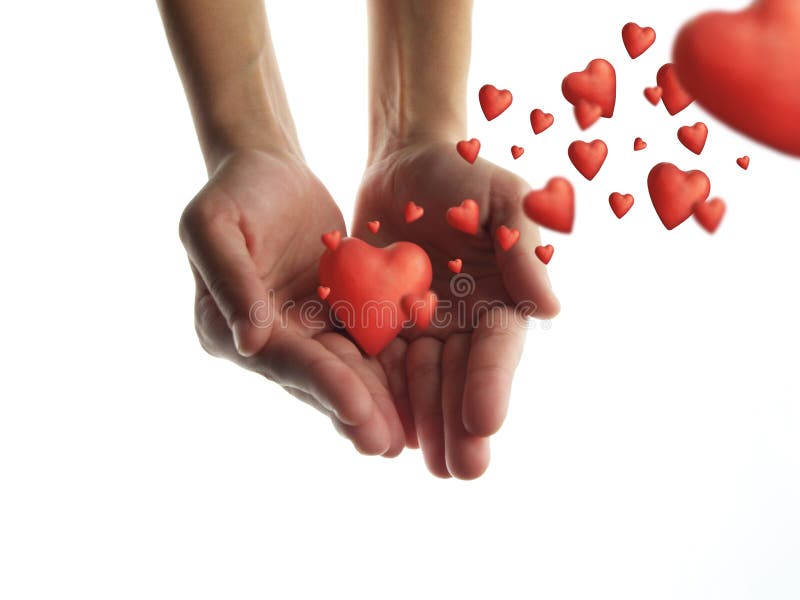 Give love stock image. Image of passion, hand, lights - 18297903