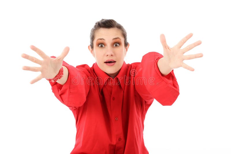 Give me! stock photo. Image of person, stretch, alone - 1354810