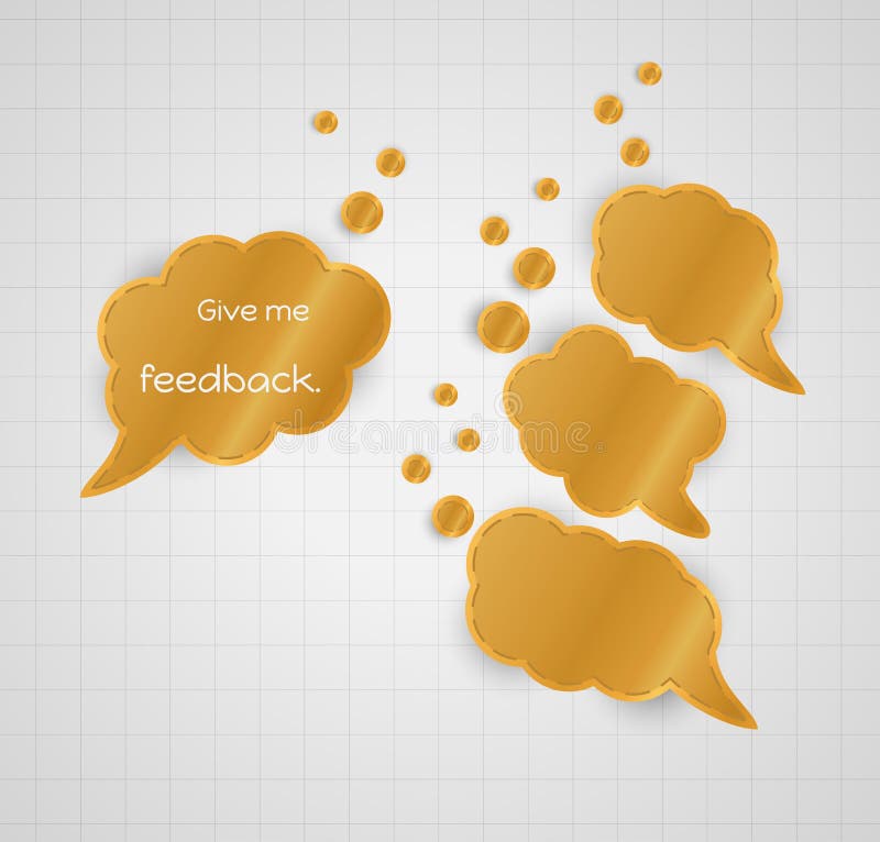 Give Me Feedback Speech Bubbles Stock Illustrations – 3 Give Me ...