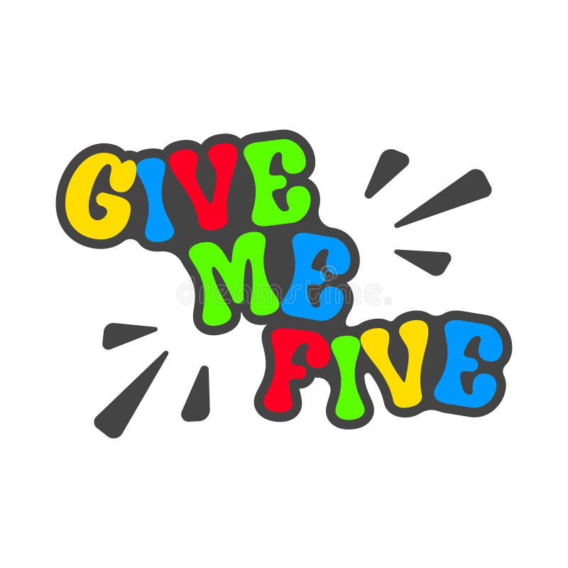 Give Me Five Stock Illustrations – 181 Give Me Five Stock Illustrations ...