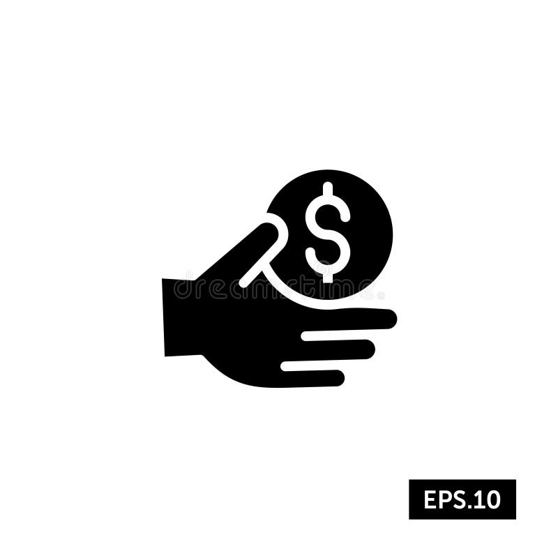 Give Money, Money Donation Icon, Save Money Sign/symbol Stock Vector ...