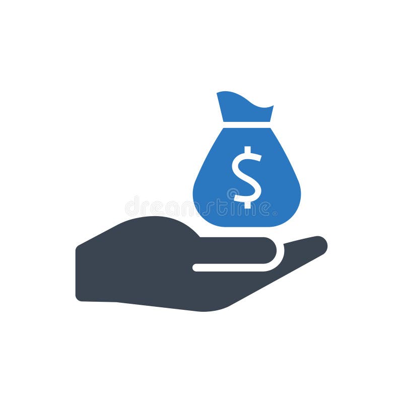 Give money icon stock vector. Illustration of loan, revenue - 174679188