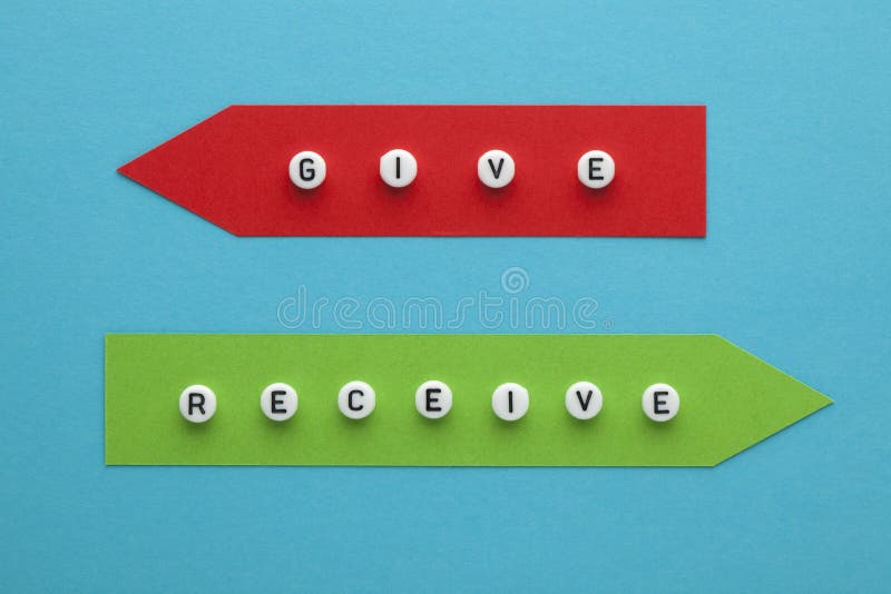 Give and receive money stock image. Image of charity, consumption - 6112613