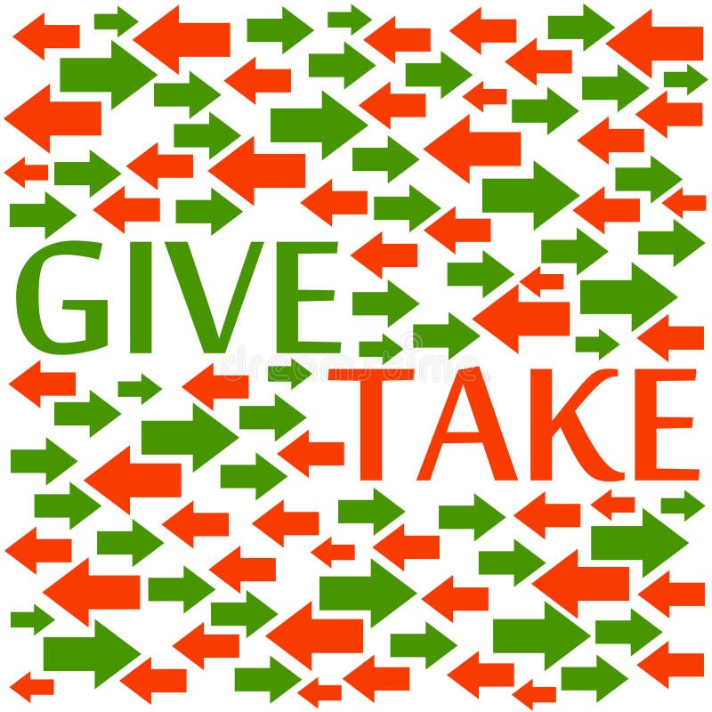 Give and take stock illustration. Illustration of give - 47893617