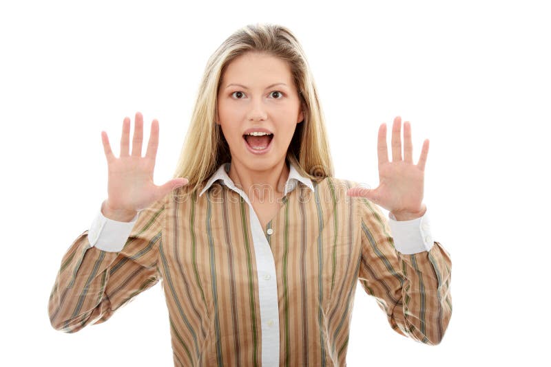 Give up stock image. Image of hair, caucasian, feminine - 14813251