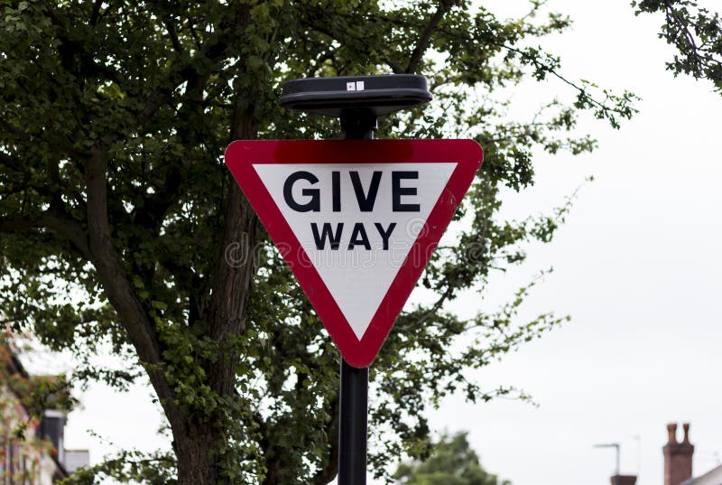 Give way stock photo. Image of give, safety, transportation - 97301086