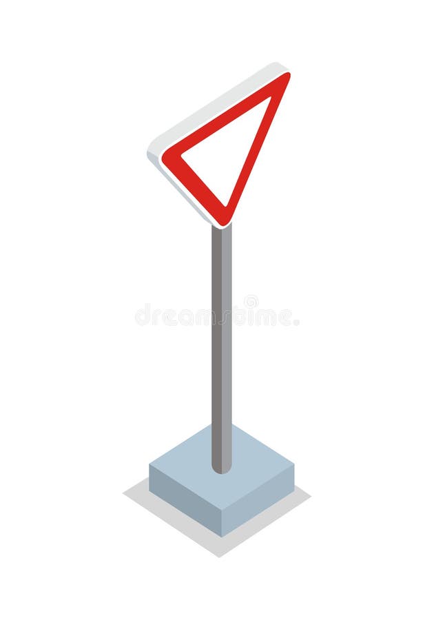 Give Way Sign Stock Illustrations – 922 Give Way Sign Stock ...