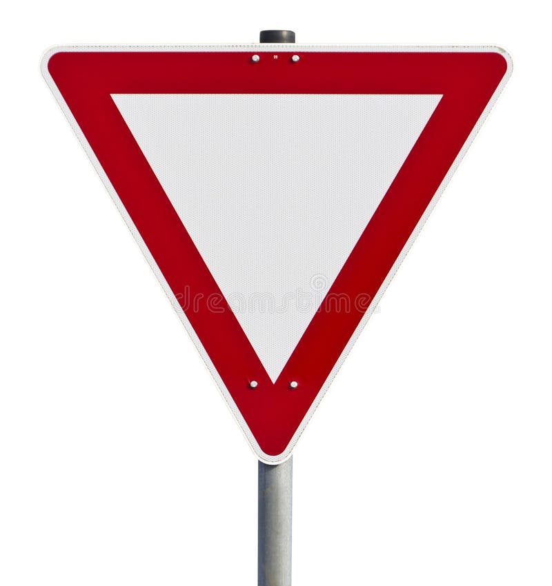 Yield sign. stock photo. Image of road, traffic, warning - 3532470