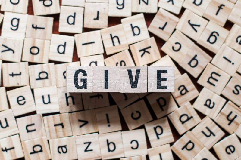 Give word concept stock image. Image of gift, happy - 156295239