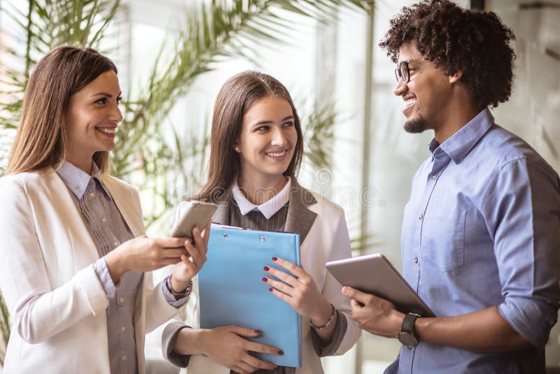 Always Give Your Suggestions Stock Image - Image of company, colleague ...