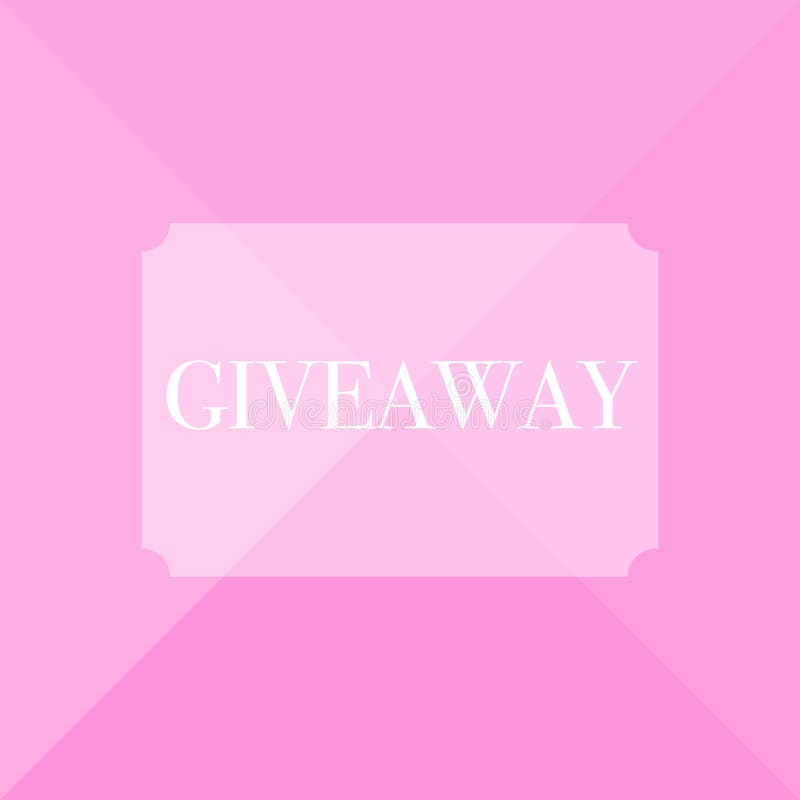 Giveaway Design Banner on Pink Background.Vector Icon Stock Vector ...