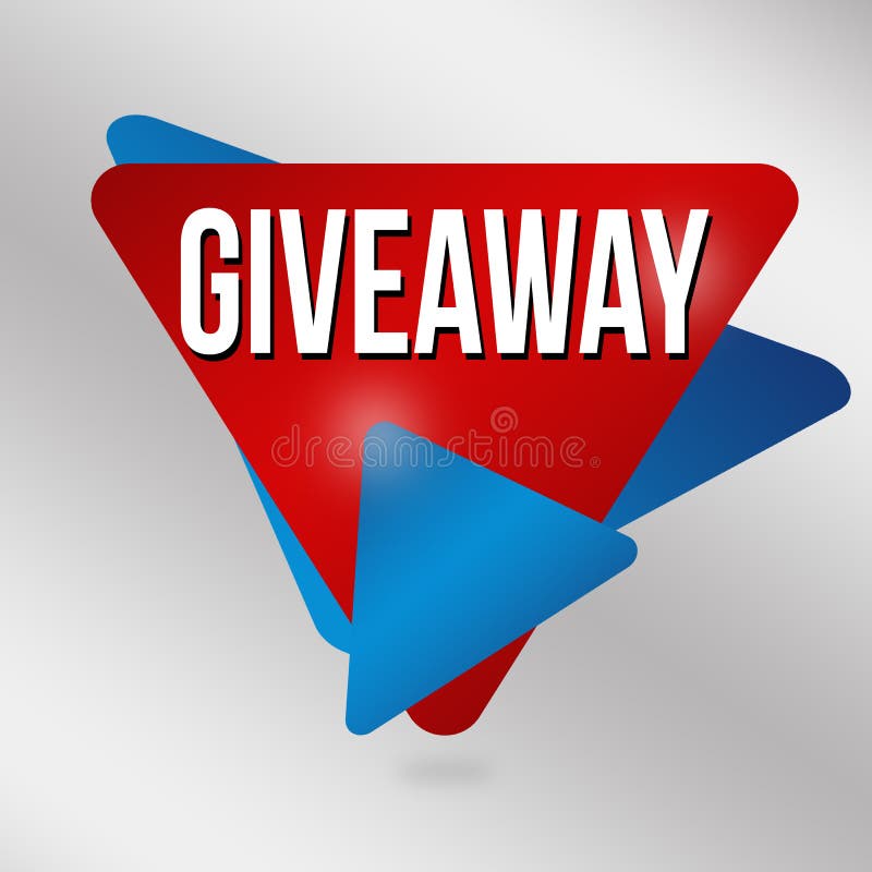 Giveaway, Commercial Slogan Composed with Multi Colored Stone Letters ...