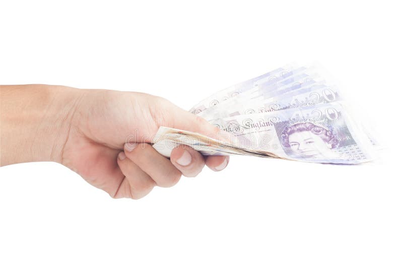 Giveing twenty pound notes editorial stock image. Image of group - 27440534