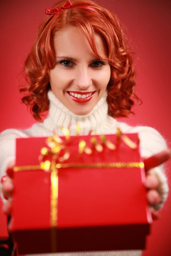 Giving stock image. Image of gift, white, beautiful, caucasian - 11325131