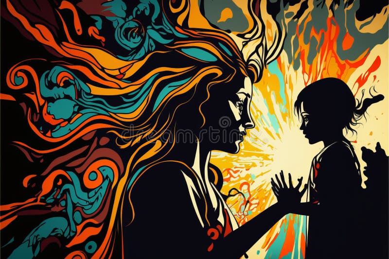 Giving Abstract Art (generative AI) Stock Illustration - Illustration ...