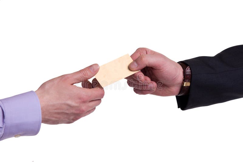 Giving business cards stock photo. Image of person, gesture - 19029852