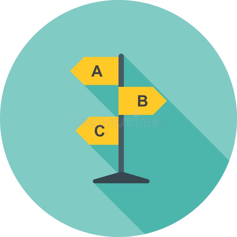 Giving Direction stock vector. Illustration of give - 101084781