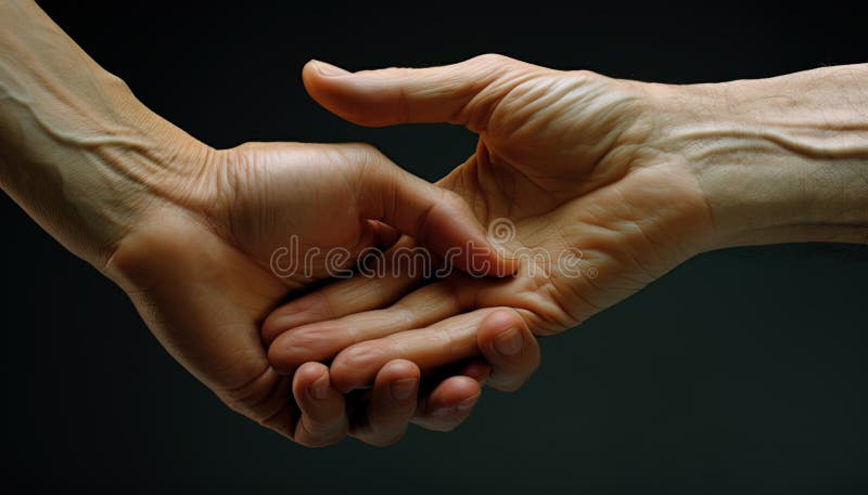Giving Each Other a Hand, Reaching Out for Each Other. Having Trust ...