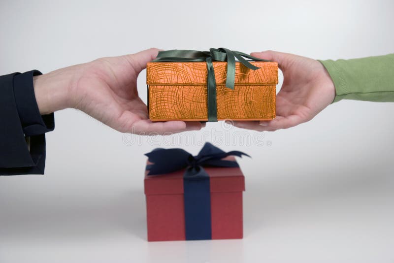 Giving gift stock image. Image of business, gift, skillful - 4299479