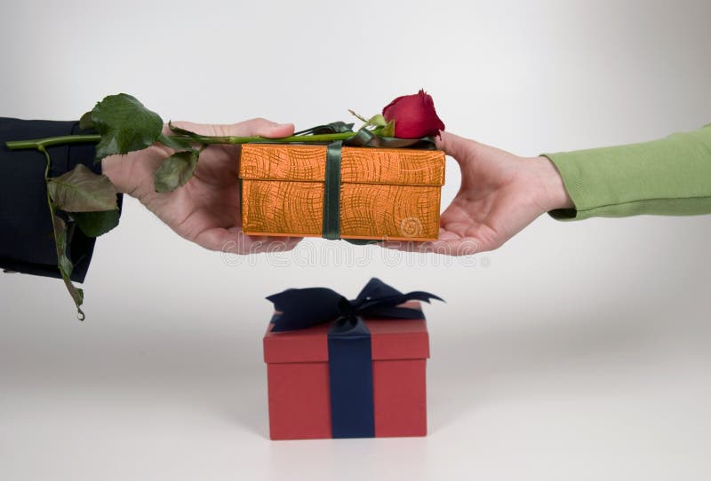 Giving gift stock image. Image of business, gift, skillful - 4299479