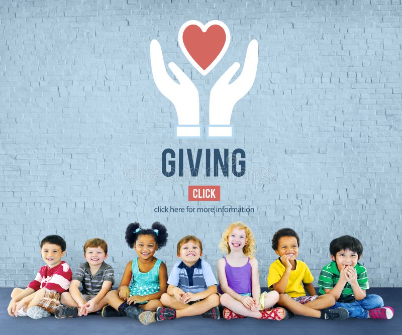 Giving Give Help Aid Support Charity Please Concept Stock Image - Image ...