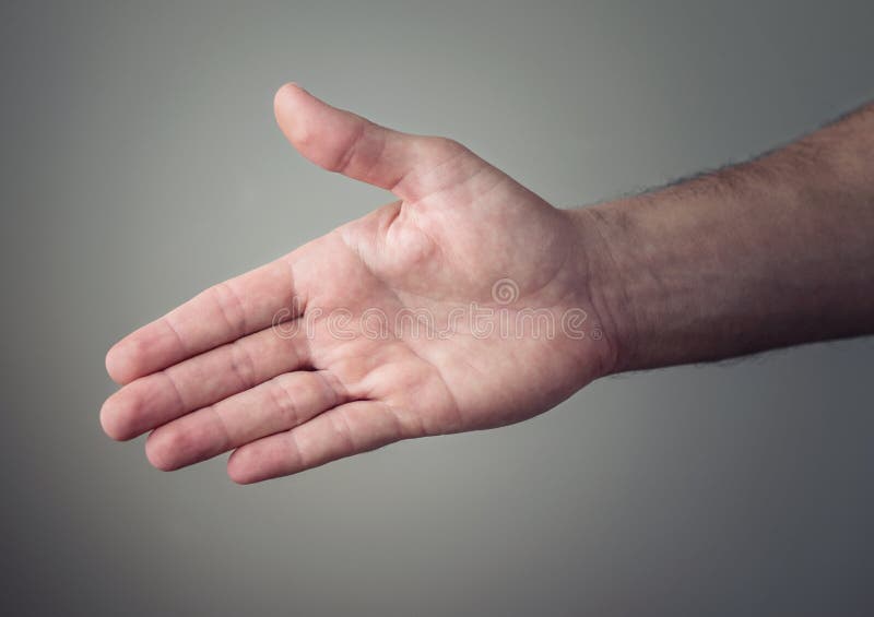 Giving a Hand - Handshake Gesture Stock Photo - Image of background ...