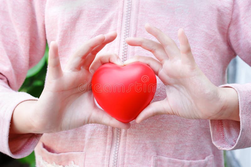 Giving heart stock image. Image of romance, hold, girl - 49121709