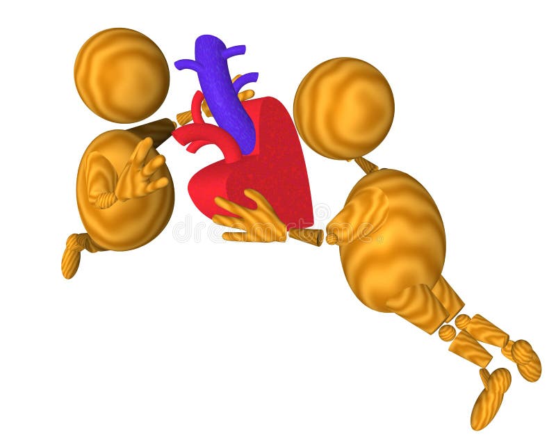 Giving a Heart (medical Donation) Stock Illustration - Illustration of ...