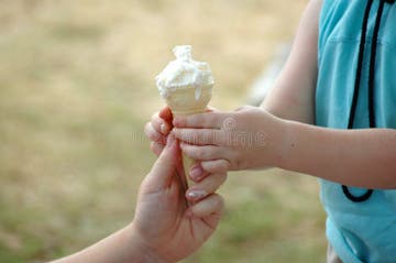 Giving ice-cream stock image. Image of italian, happy - 2026253